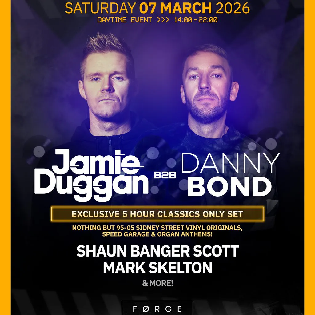 Tickets: Jamie Duggan b2b Danny Bond VINYL CLASSICS ONLY DAYTIME PARTY ...