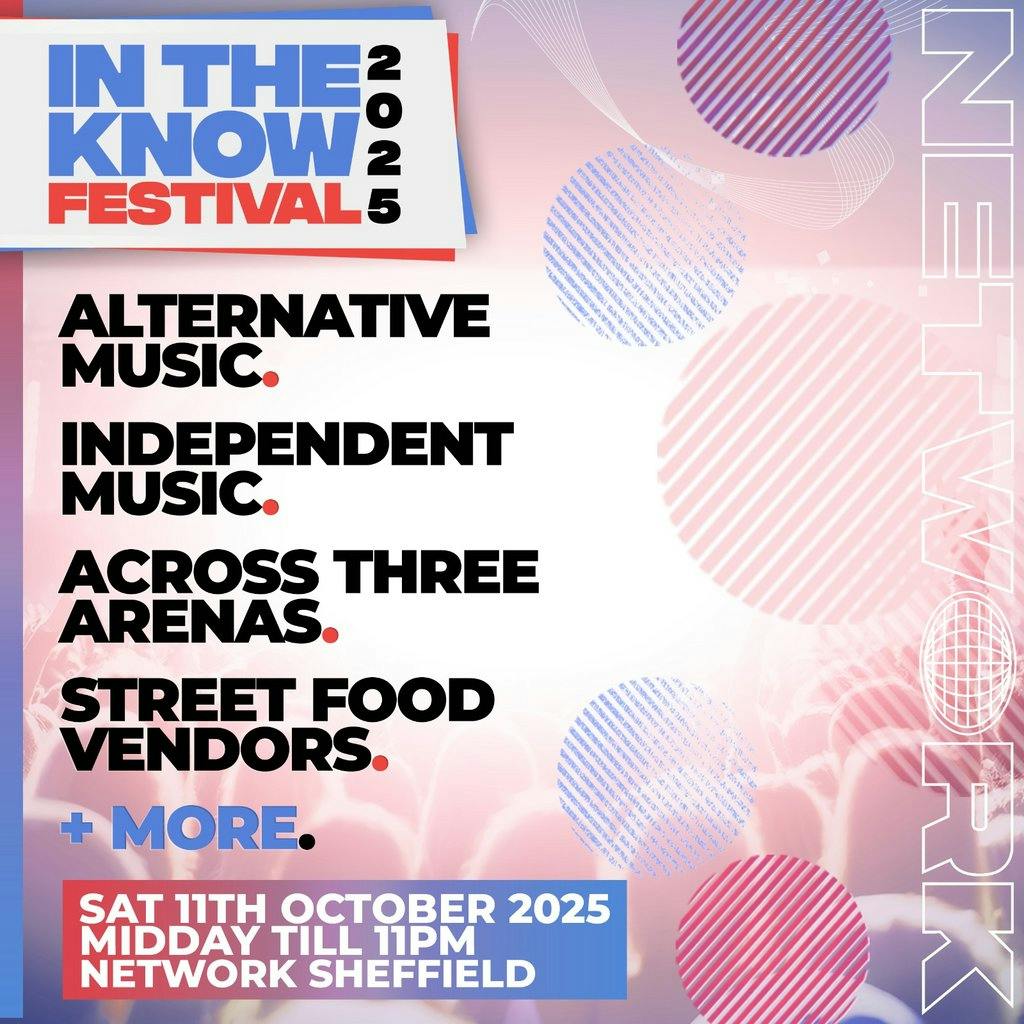In The Know Festival 2025 | Network Sheffield 14 16 Matilda Street S14qd Sheffield Sat 11 ...