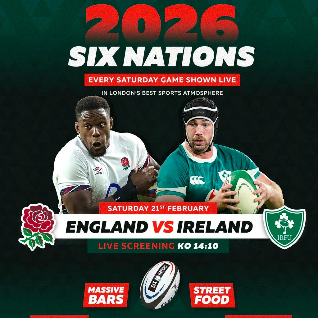 Tickets: Six Nations Live Screening - England vs Ireland | Vauxhall ...