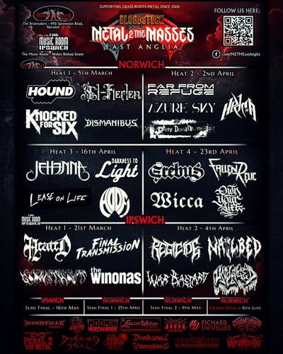 Tickets: War Bastard - Metal 2 The Masses - 4th April 2026 | The Music ...