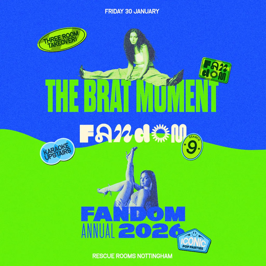 Fandom: The Brat Moment x Fandom Annual 2026 | Rescue Rooms Nottingham ...