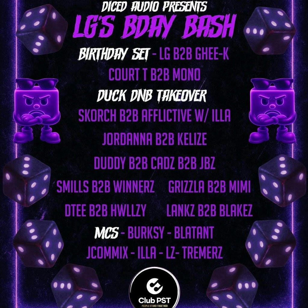 Diced Audio Presents: LG Bday Bash | Club PST Digbeth Birmingham Fri 15 ...
