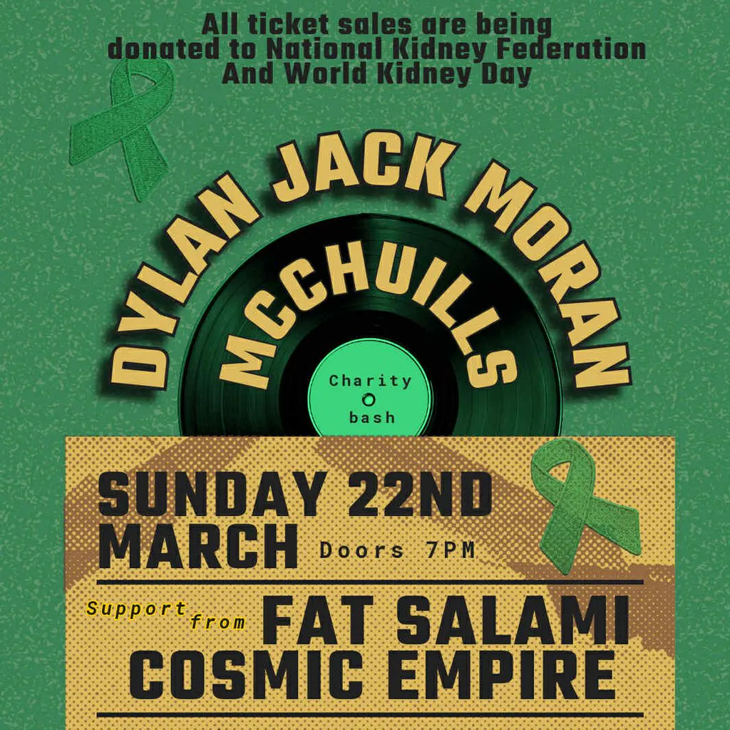 Dylan Jack Moran - Kidney Charity Bash | McChuills Glasgow Sun 22 March ...