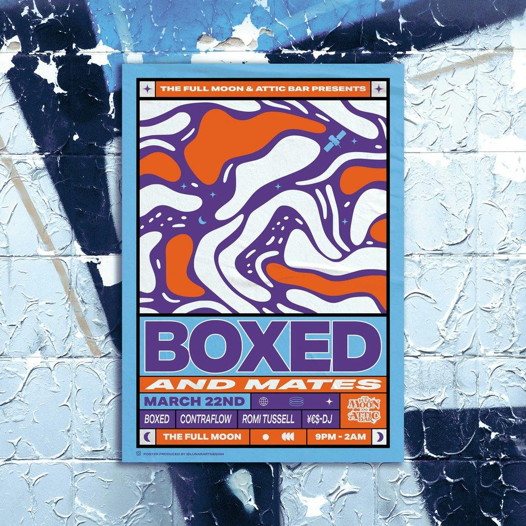 Boxed & mates | The Full Moon And Attic Bar Bristol | Fri 22nd March ...