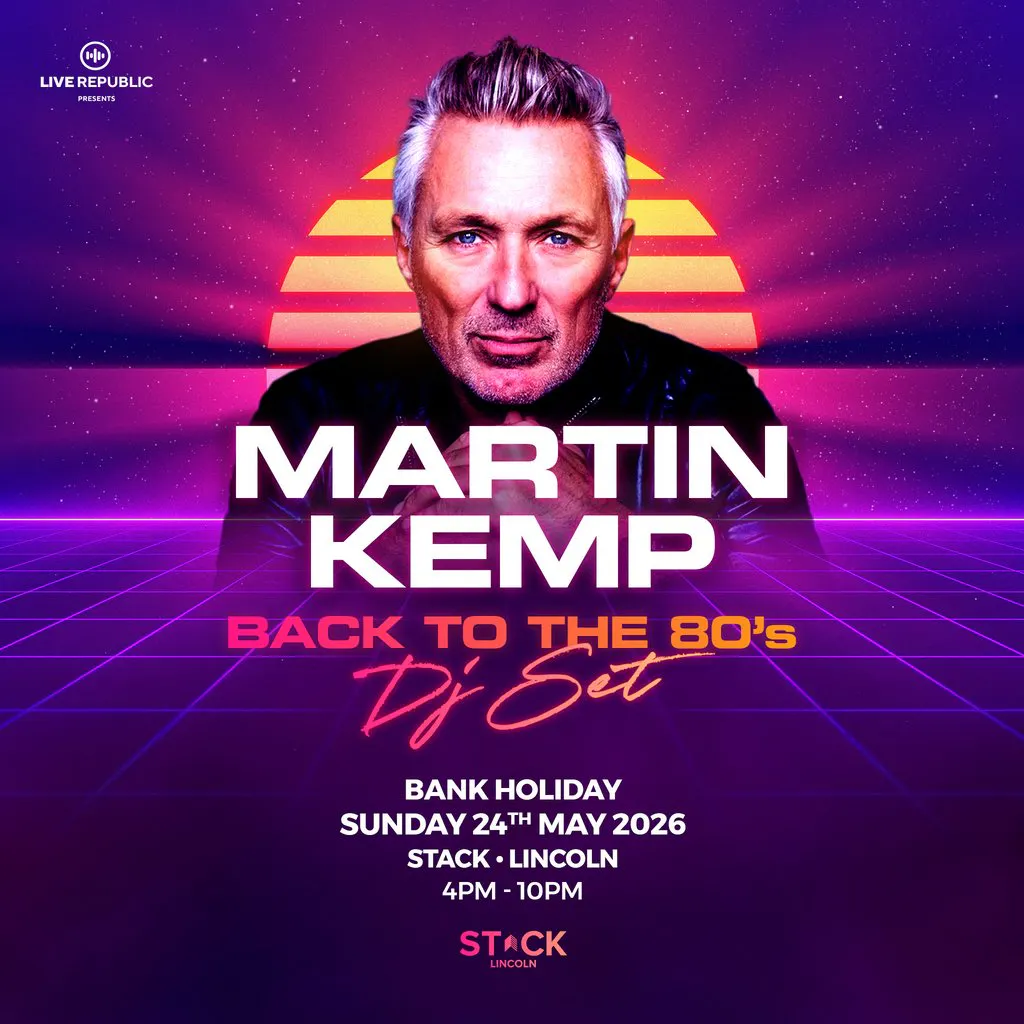 Martin Kemp's Back to the 80s DJ Set | STACK, Lincoln | STACK Lincoln ...