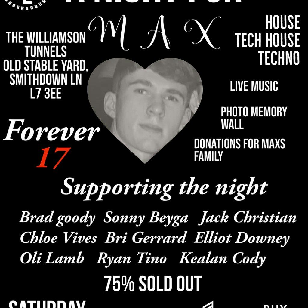 Tickets: Underground Events presents: A Night For Max | Williamson ...