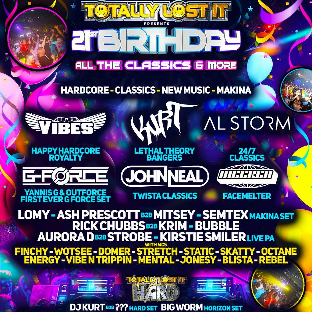 Totally Lost It 21st Birthday | Pure Nightclub Wigan Wigan Sat 31 May 2025