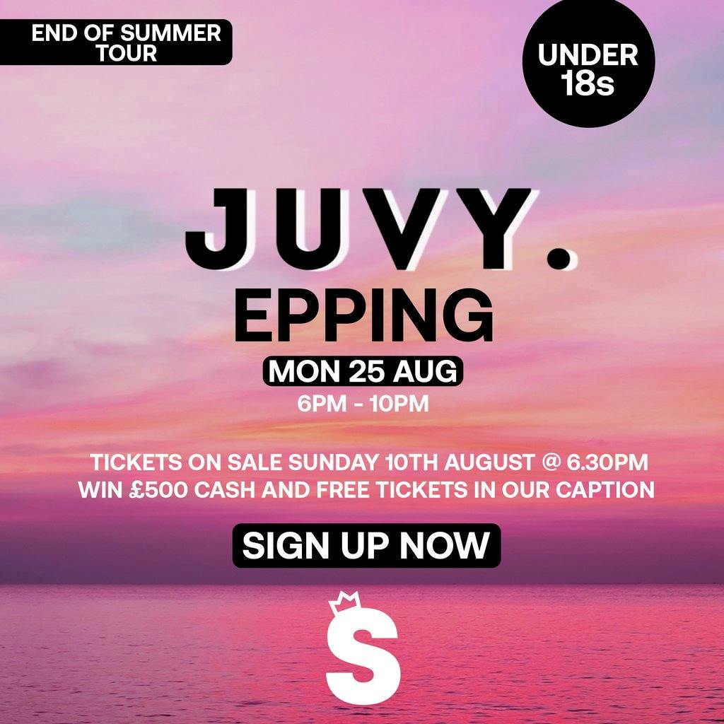 JUVY Under 18s - EndOfSummerTour - Mon 25 August - Epping | Club Novo ...