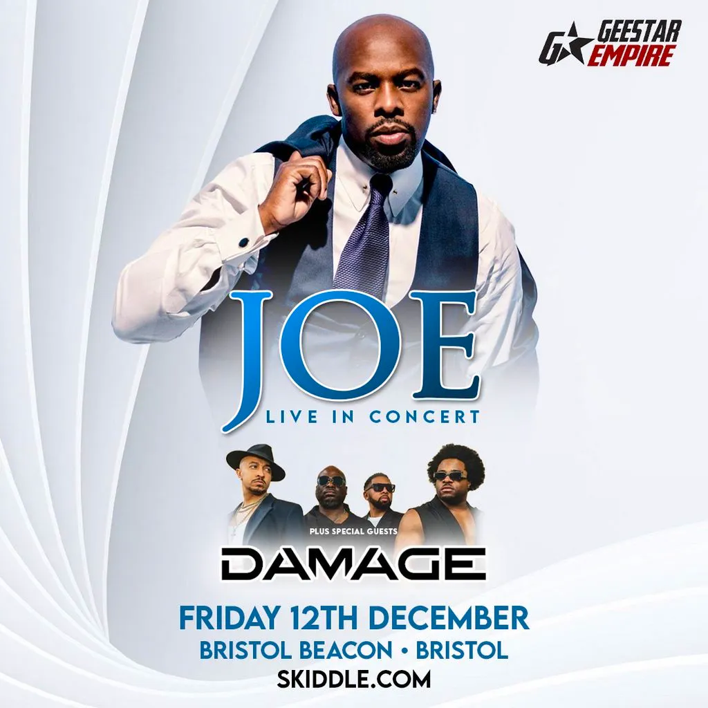 Joe Live in Concert + Special Guest Damage | Bristol Beacon Bristol Fri ...