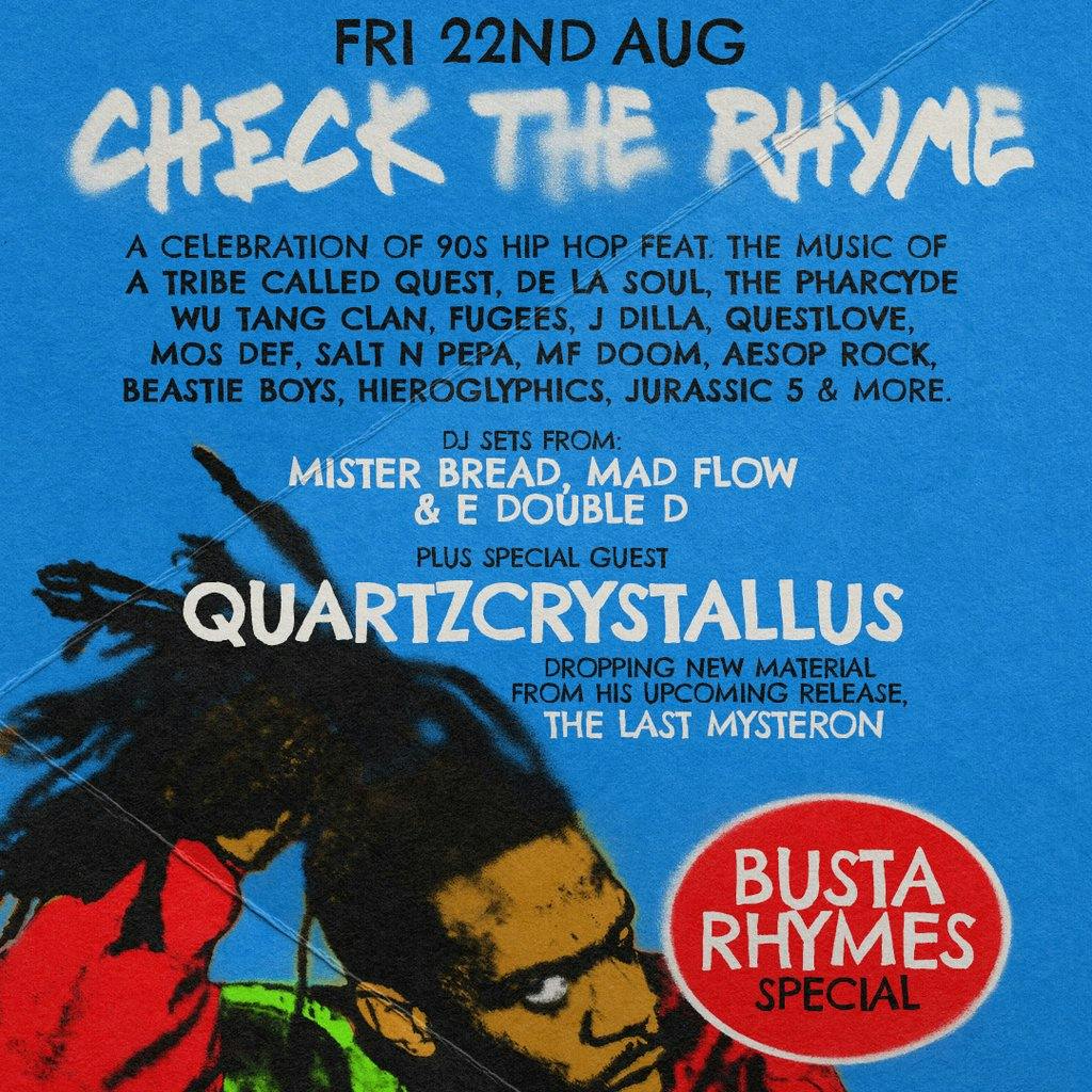 Check The Rhyme: A Night Of 90's Hip Hop - Busta Rhymes Special! | Hare And Hounds Kings Heath ...