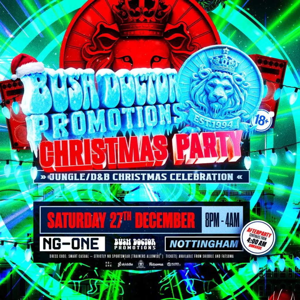 Bush Doctor Christmas Bash | NG ONE Night Club Nottingham Sat 27 ...