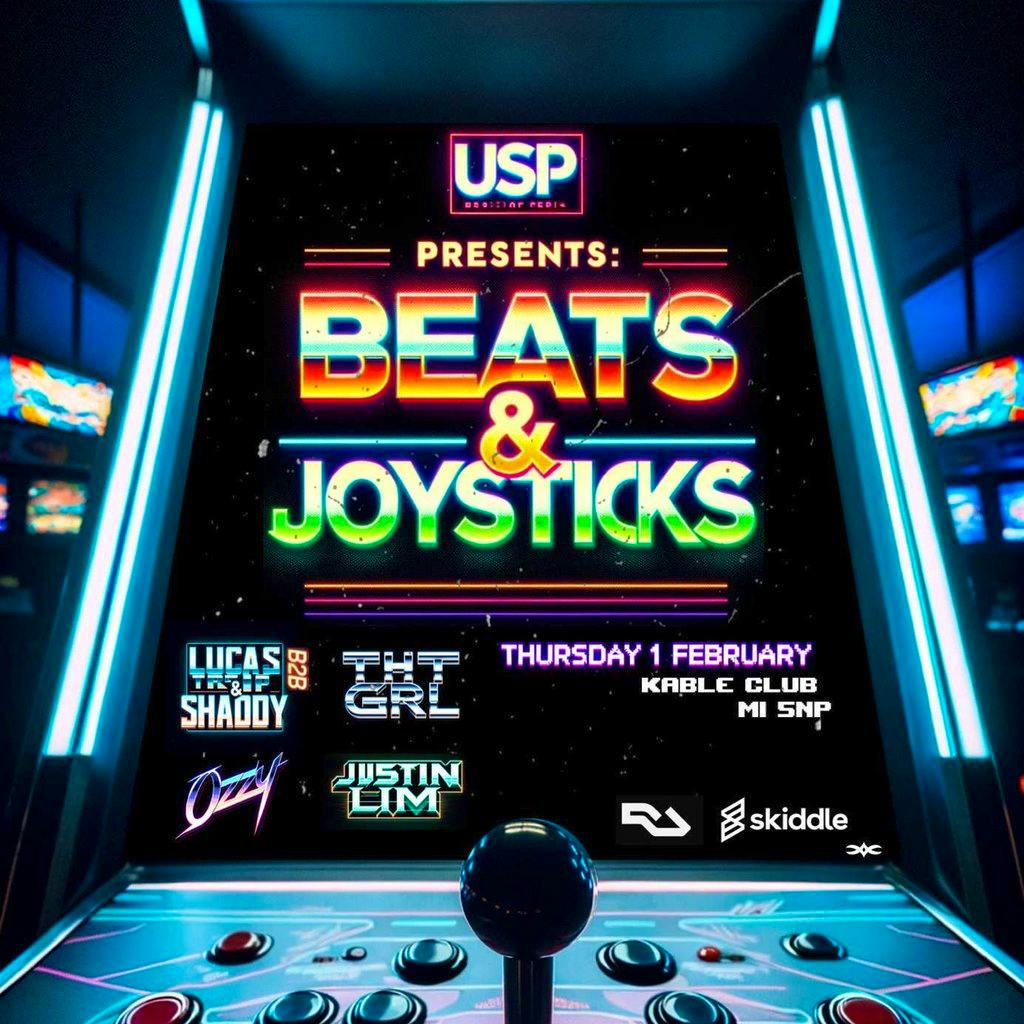 USP Presents: Beats & Joysticks | Kable Club Manchester | Thu 1st ...
