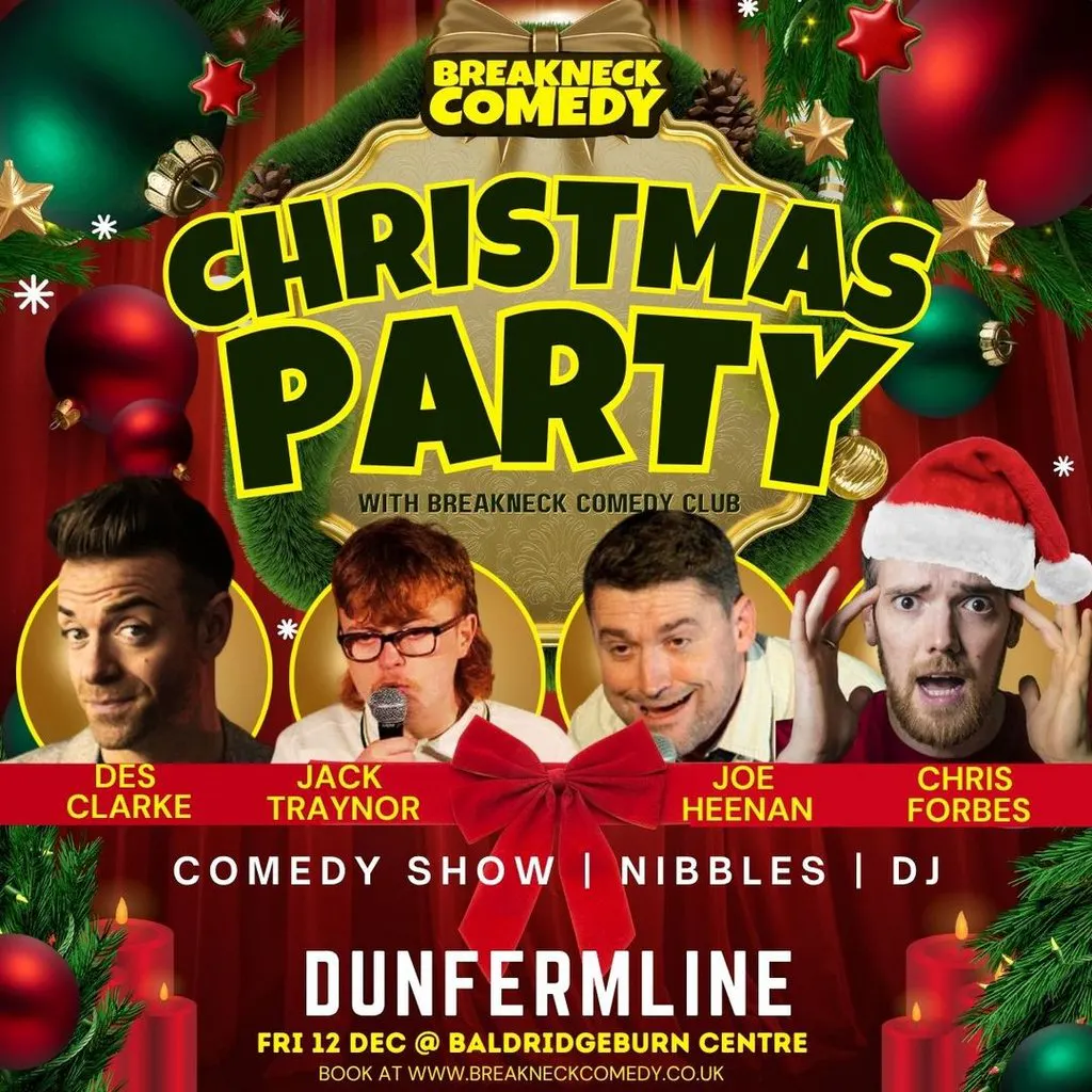 Christmas Party Comedy Show | Baldridgeburn Centre Dunfermline Fri 12 ...