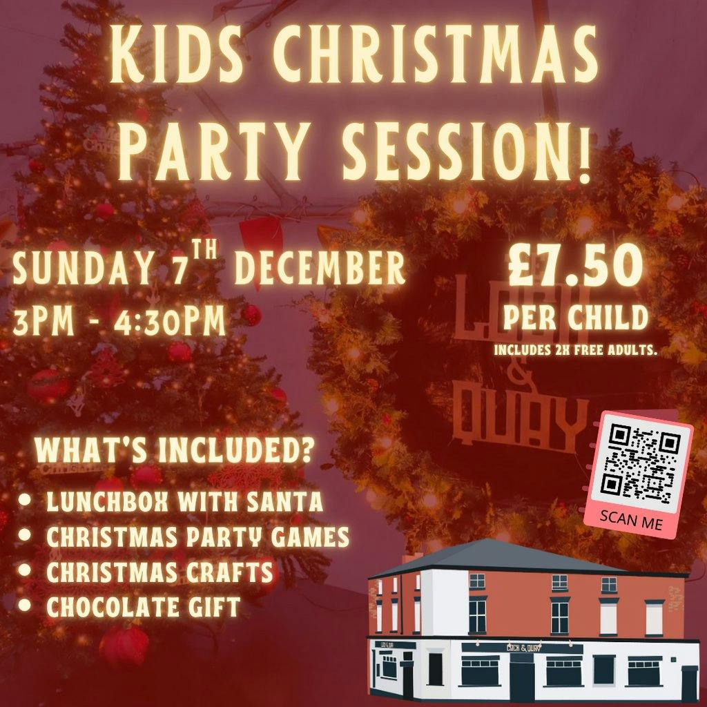 Christmas Kids Party Sessions | Lock And Quay Bootle Sun 07 December 2025