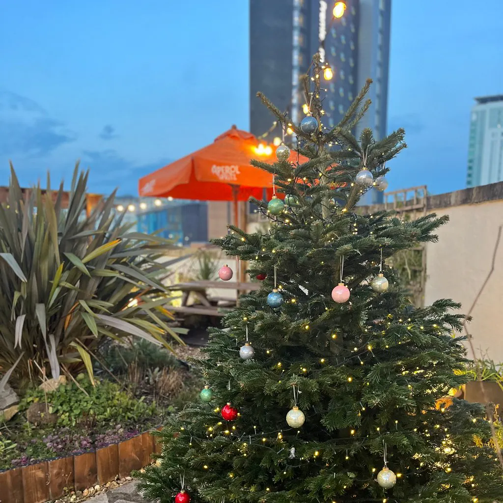 Rooftop coffee shop serving mulled wine and mince pies! | Jacobs Roof ...