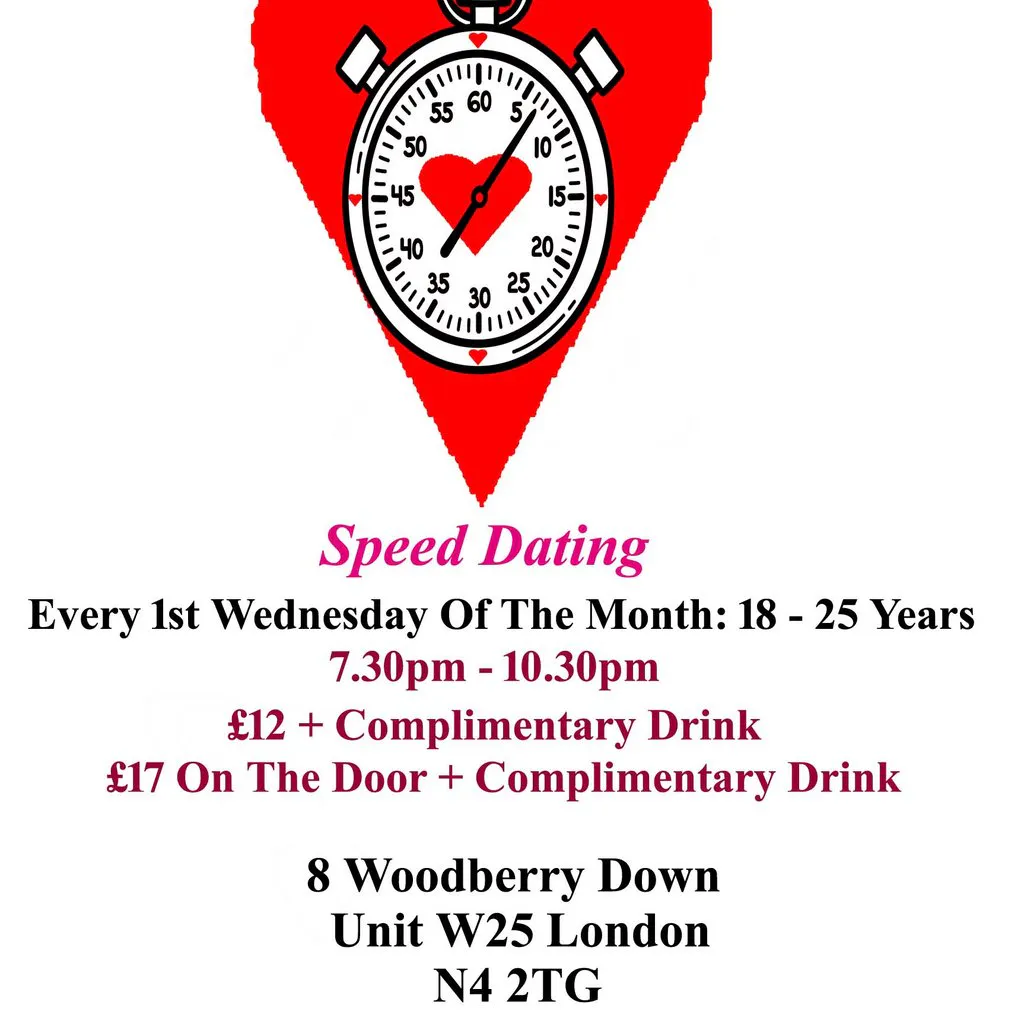 Tickets: Speed Dating. 18 - 25 years. Wednesdays | Creativity In Our ...