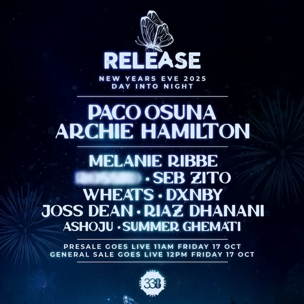 Release NYE : Paco Osuna, Archie Hamilton + more | Studio 338 Greenwich ...