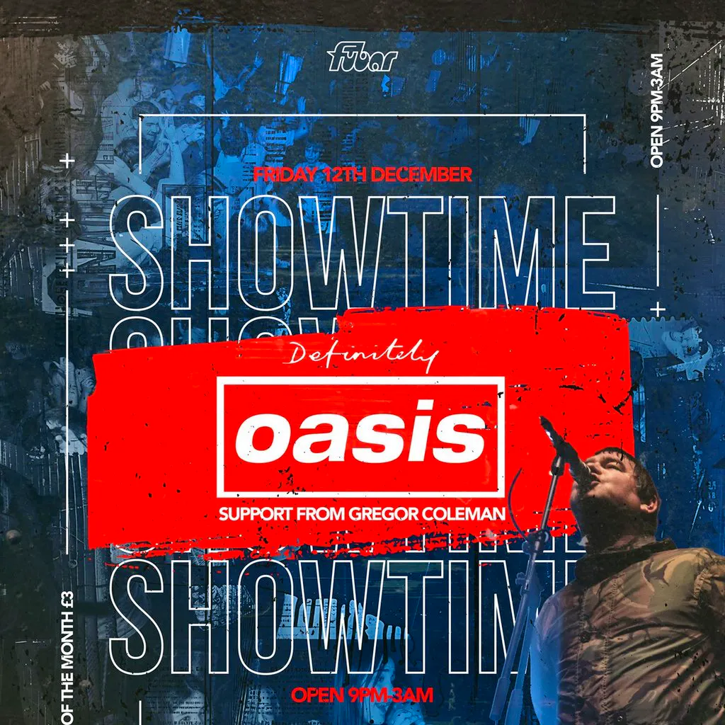 Definitely Oasis Live at Fubar | Showtime | Fubar Stirling Fri 12 ...