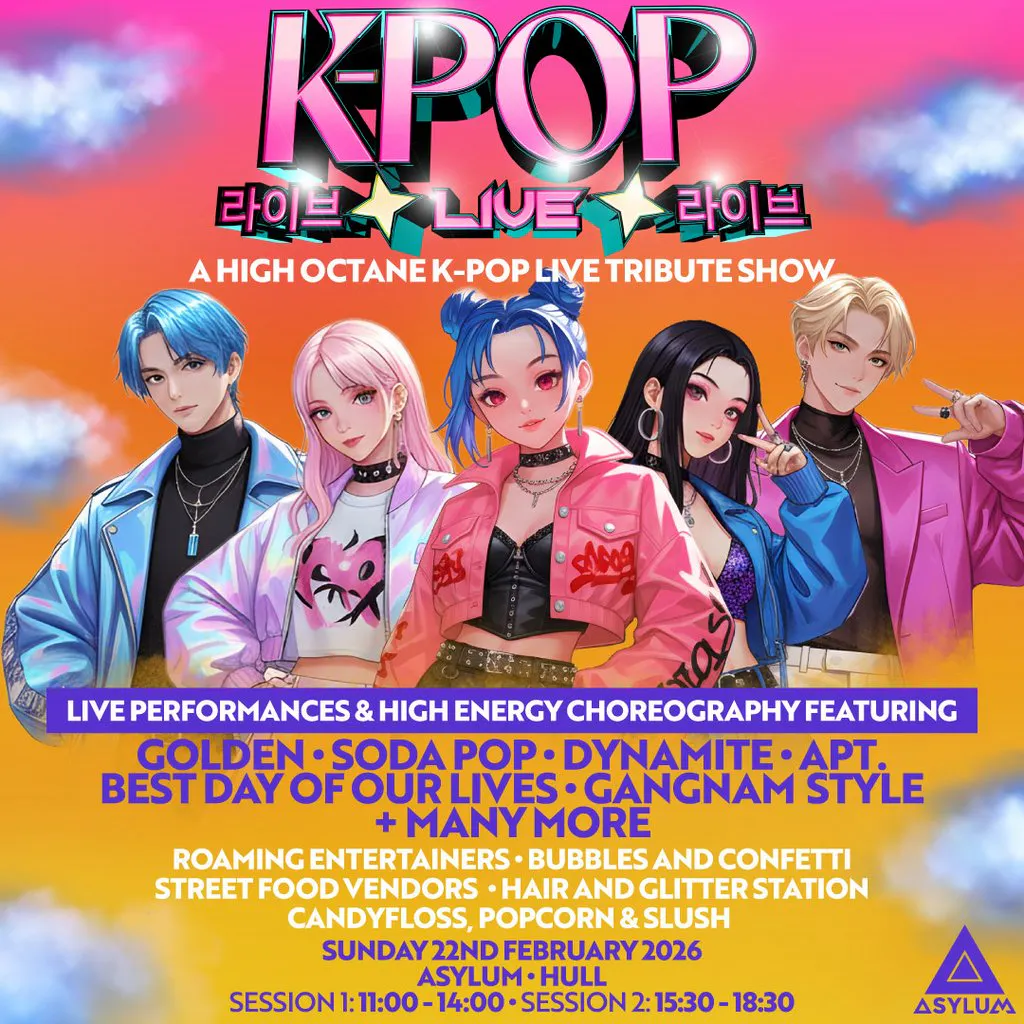 K-Pop Live | Asylum, Hull | The Asylum Hull Sun 22 February 2026