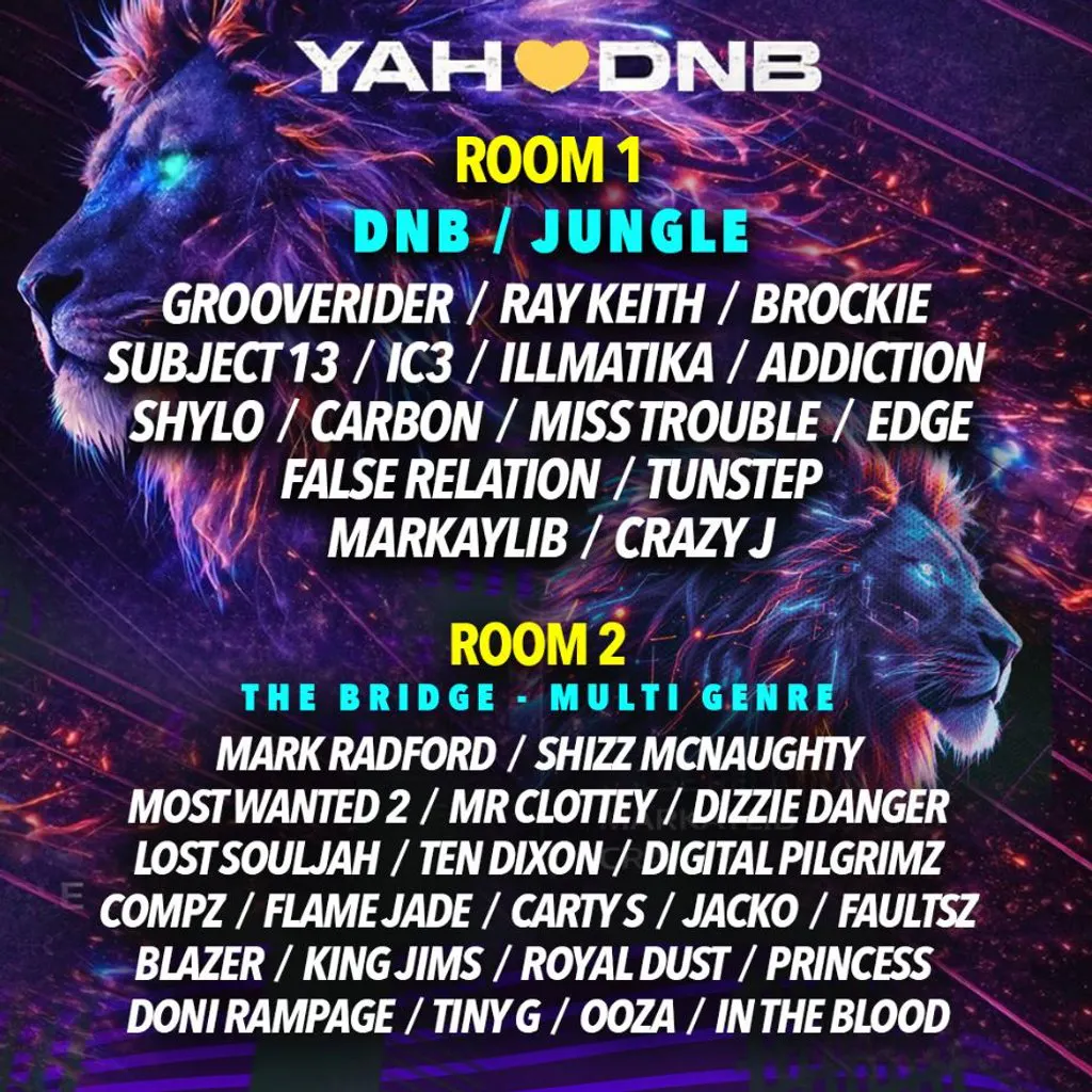 Tickets: Yah Love Presents: Yah DnB | Fire Nightclub And Lightbox ...