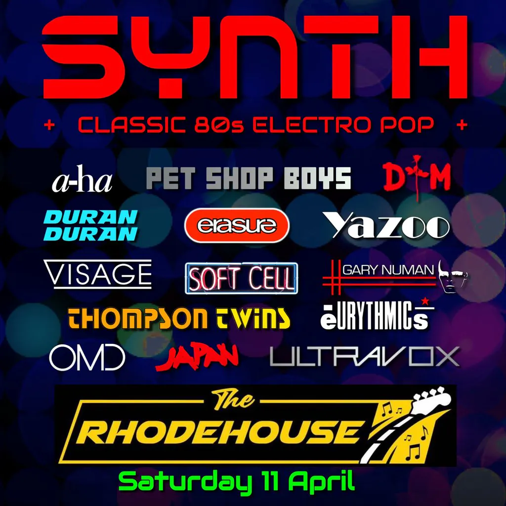 Synth - Classic Electro Pop | The Rhodehouse Sutton Coldfield Sat 11 ...