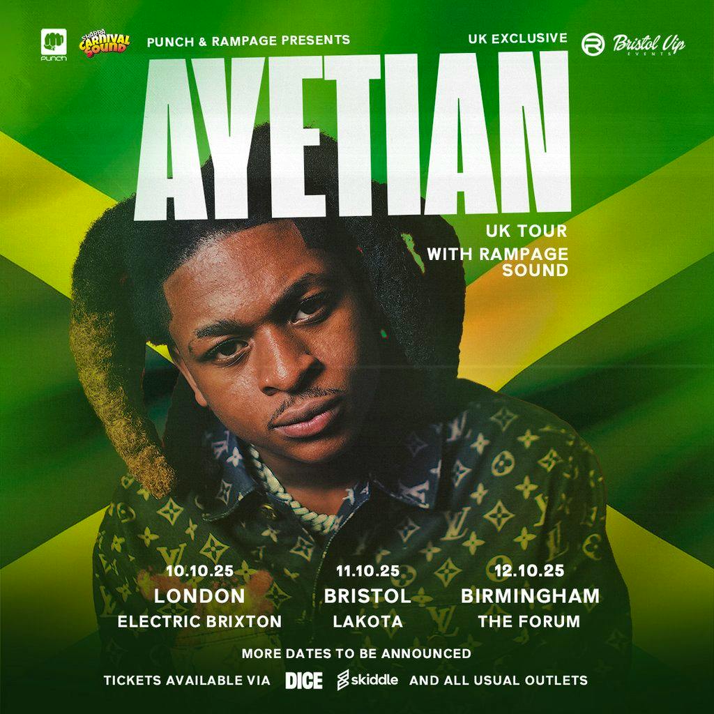Ayetian UK Tour | Lakota Bristol Sat 11 October 2025