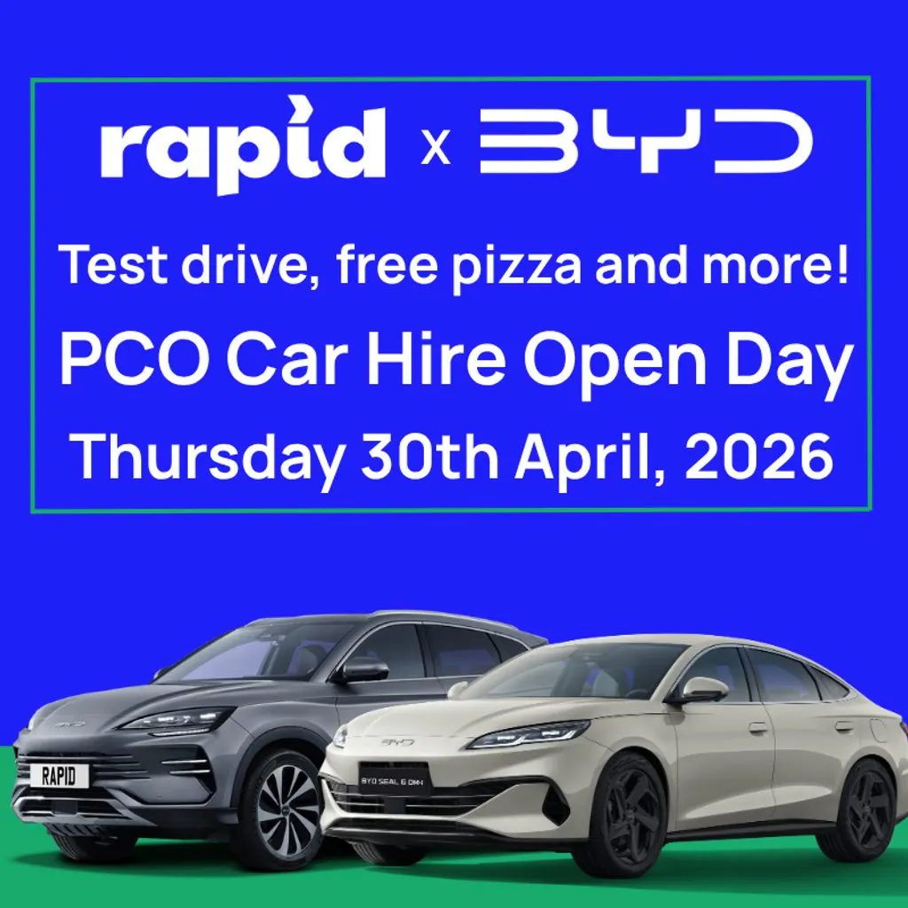 Rapid x BYD PCO Car Hire Open Day - Free Sign Up | Rapid PCO Office ...