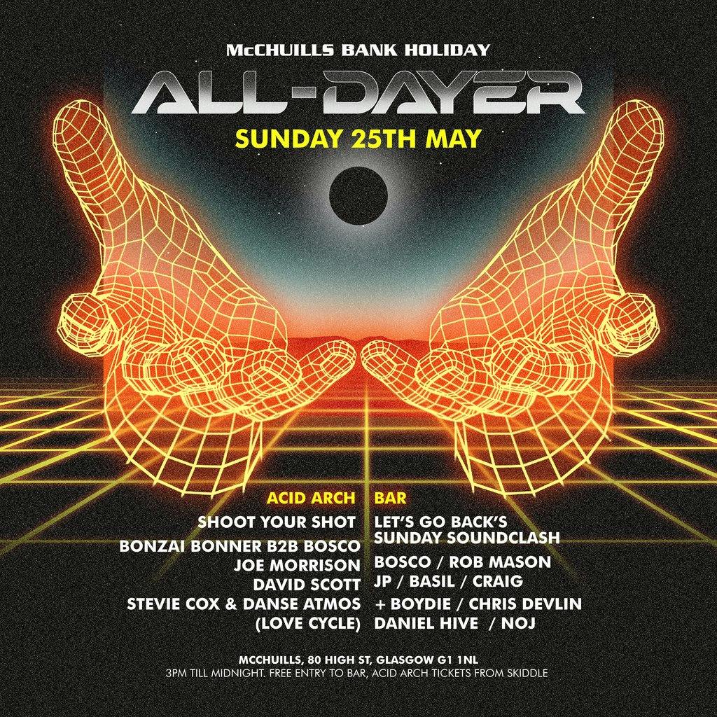 McChuills | Bank Holiday All-Dayer | McChuills Glasgow Sun 25 May 2025