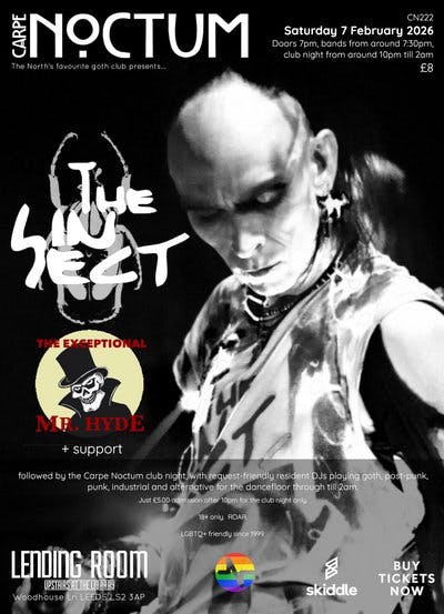 Tickets: Carpe Noctum: The InSect, The Exceptional Mr Hyde, + support ...