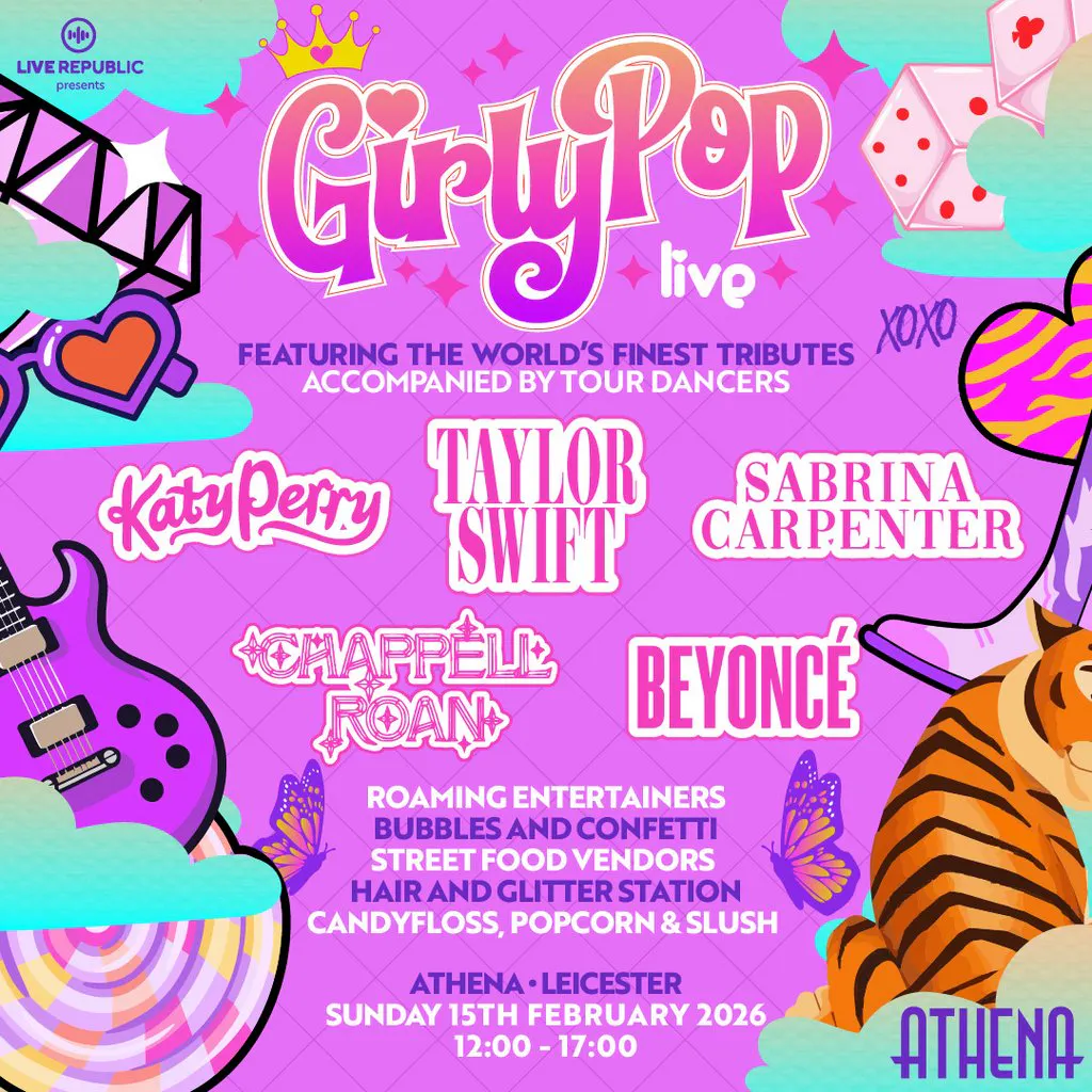 GirlyPop Live | Athena, Leicester | Athena Leicester Sun 15 February 2026