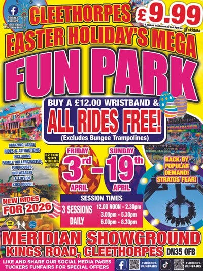 Tickets: Cleethorpes Easter Holidays Mega Fun Park | Meridian ...