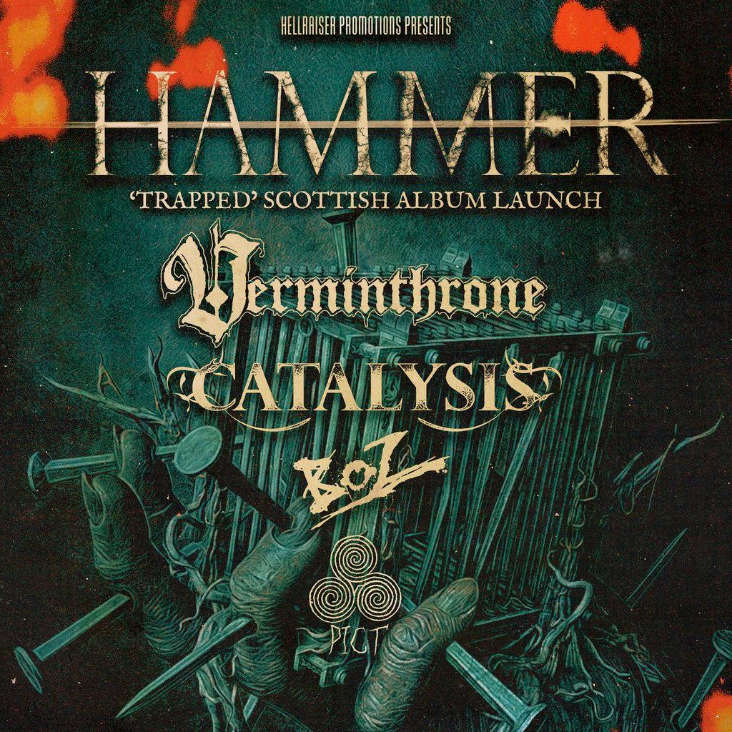 Hellraiser presents HAMMER 'Trapped' Scottish Album Launch | Banshees ...