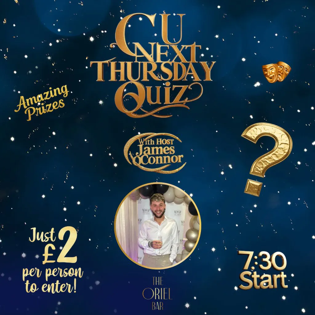 C U Next Thursday Quiz! | The Oriel Bar Liverpool Thu 13 November 2025