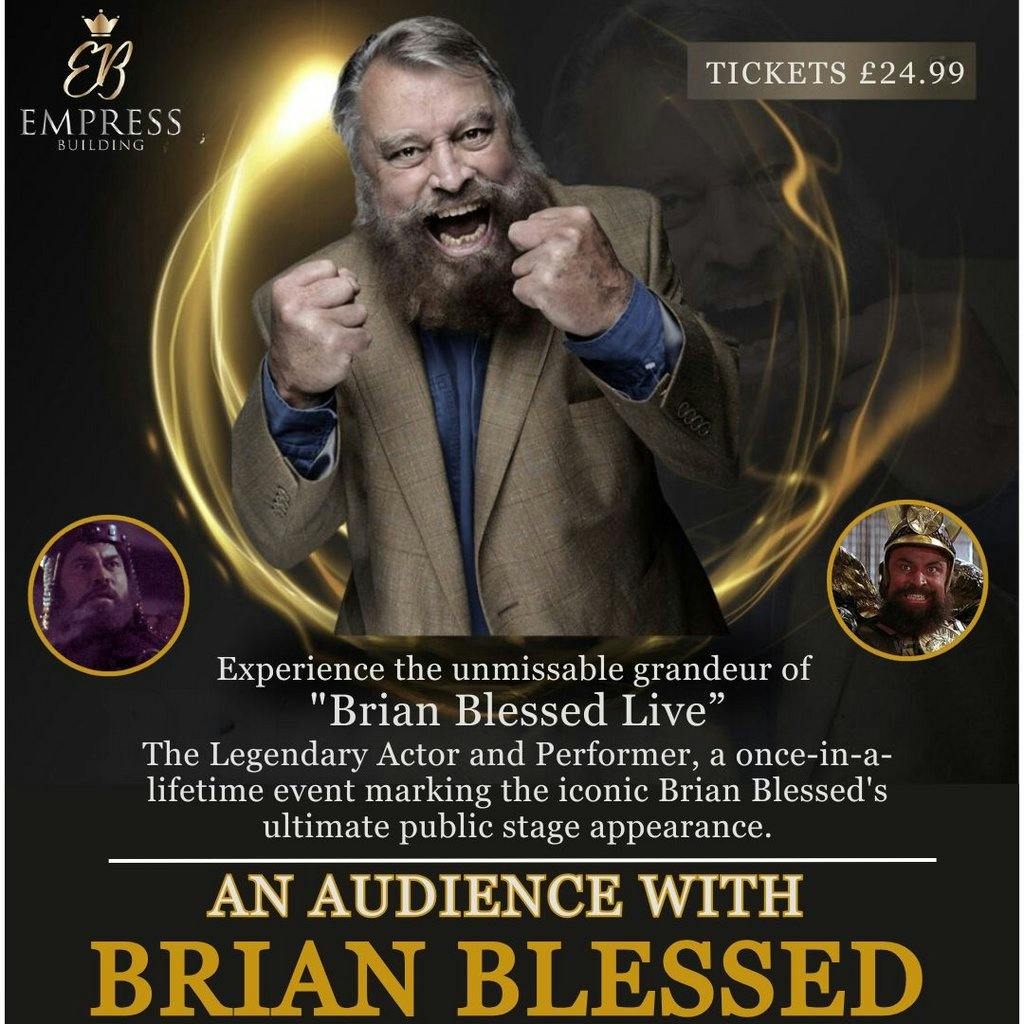 Tickets: An Audience with Brian Blessed | Empress Building And Ballroom Doncaster Wed 03 ...