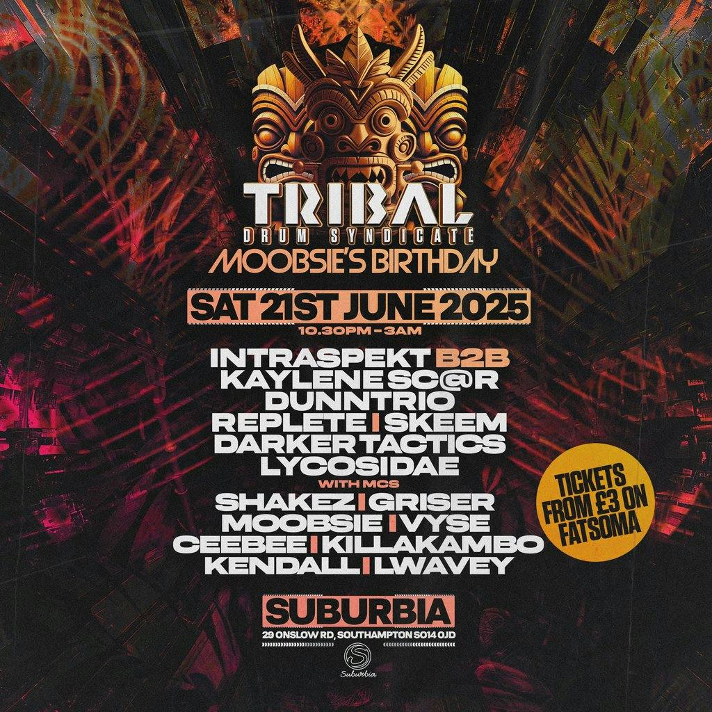 Tickets: TDS Presents: Moobsie's Birthday Bash! | Suburbia Southampton ...