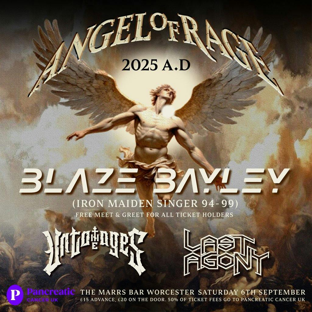 Tickets: Angel Of Rage | The Marrs Bar In Worcester Worcester Sat 06 ...