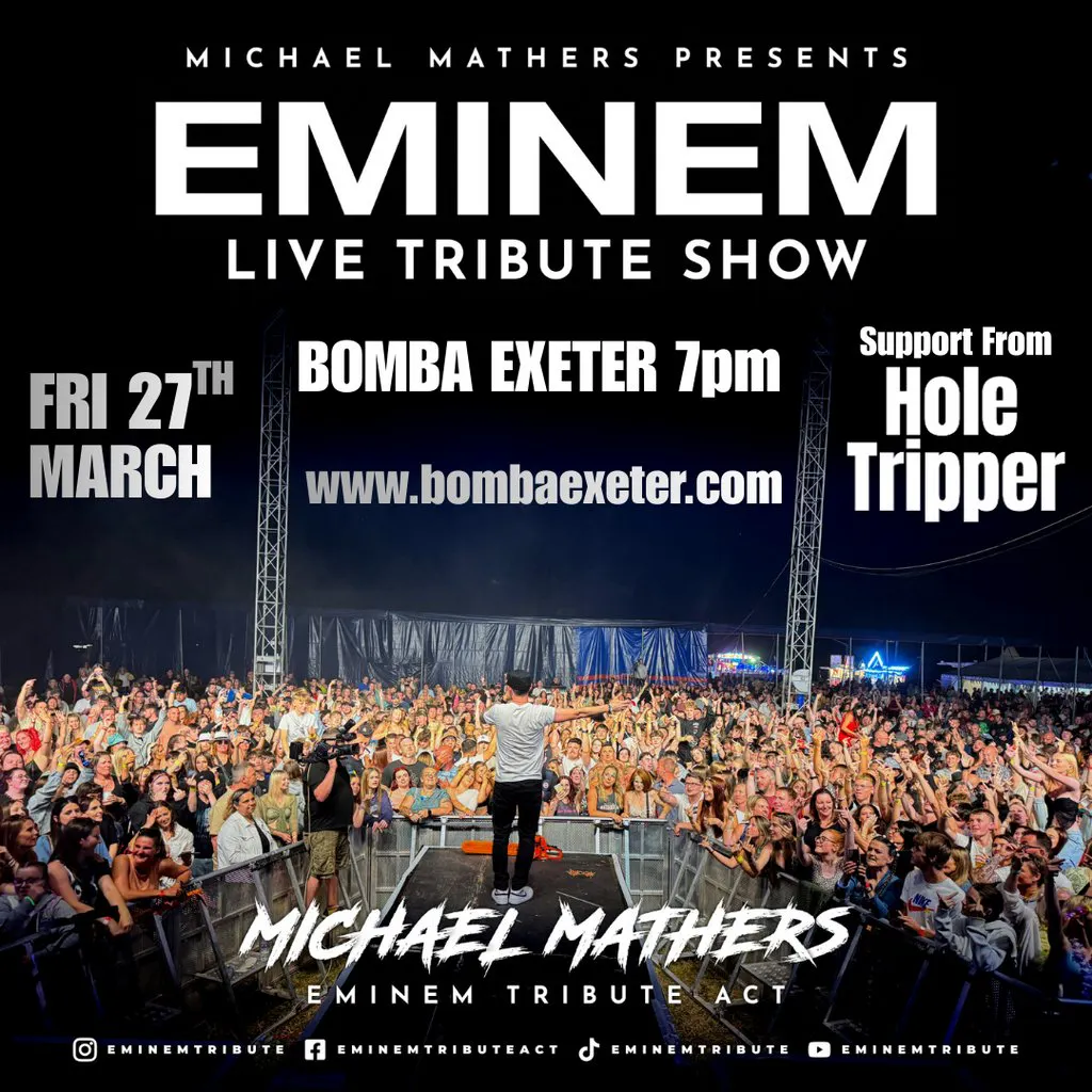 Eminem Tribute - Michael Mathers | Bomba Exeter 27.03.26 | Bomba Exeter ...