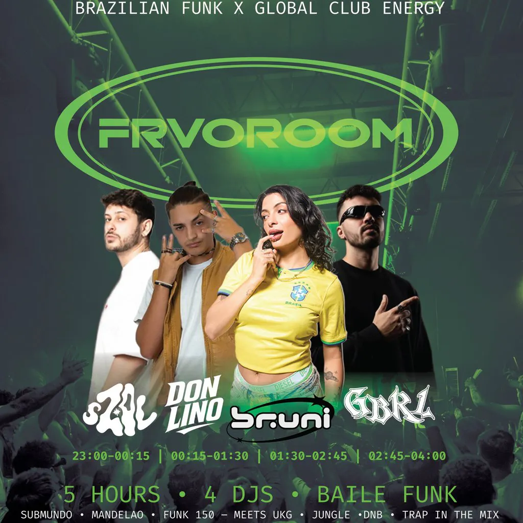 FRVOROOM | Brazilian Funk (Baile Funk) + Global Club | Club Colette ...