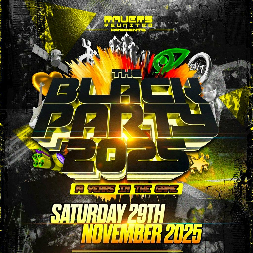 Ravers Reunited Black Party | The Emporium Coalville Sat 29 November 2025