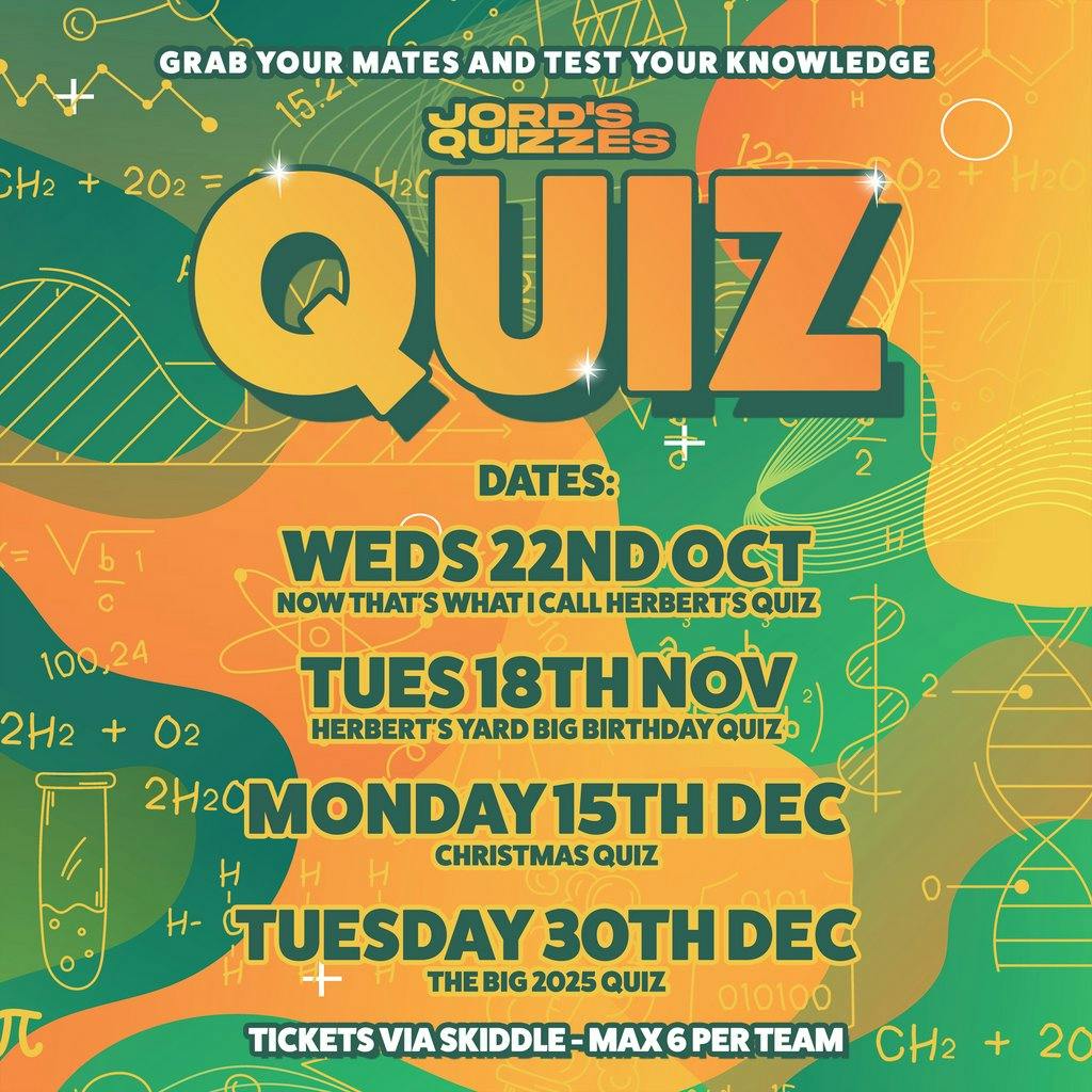 Tickets: Herbert's Yard Big Birthday Quiz | Herberts Yard BIRMINGHAM ...