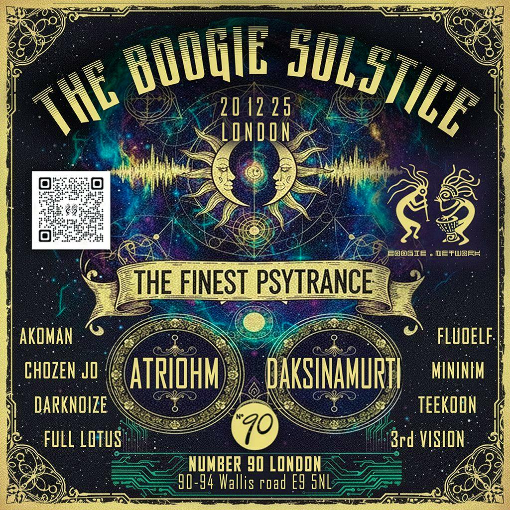 Tickets: The Boogie Solstice feat. ATRIOHM & DAKSINAMURTI | Number 90 Bar London Sat 20 December ...