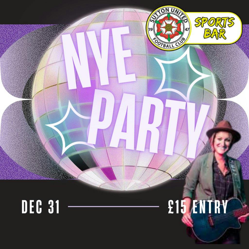 Tickets: NYE Party - With Jo Baldwin | Sutton United Football Club ...