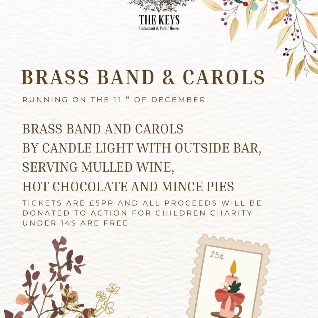 Brass band & carols by candle light | The Keys Barnsley Thu 11 December ...
