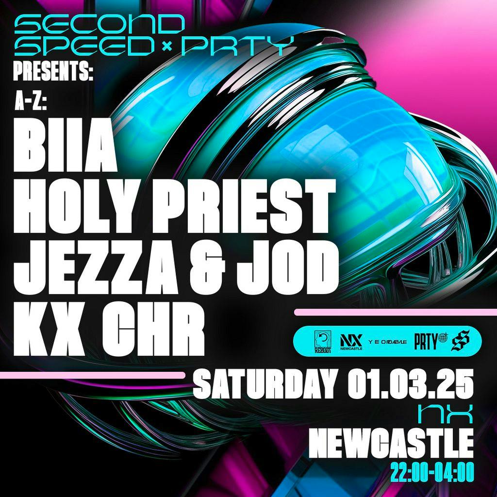 Tickets: Second Speed x PRTY: Holy Priest, BIIA, Jezza & Jod, KX CHR ...