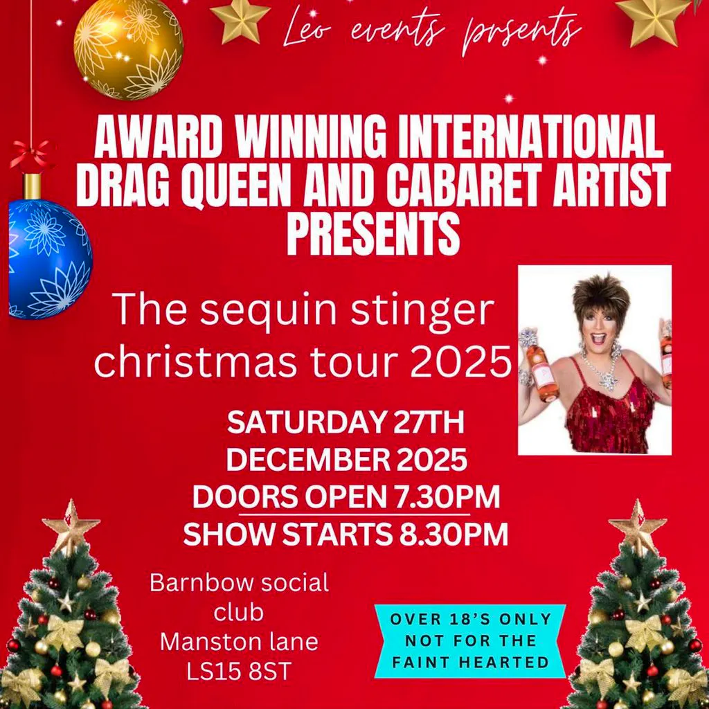 Tickets: Drag comedy night | Barnbow Social Club Leeds Sat 27 December 2025