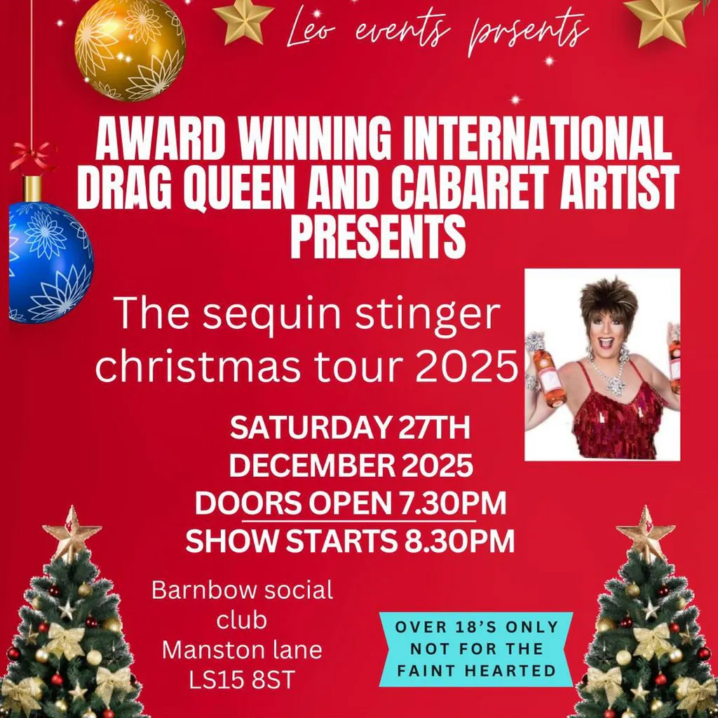 Tickets: Drag comedy night | Barnbow Social Club Leeds Sat 27 December 2025