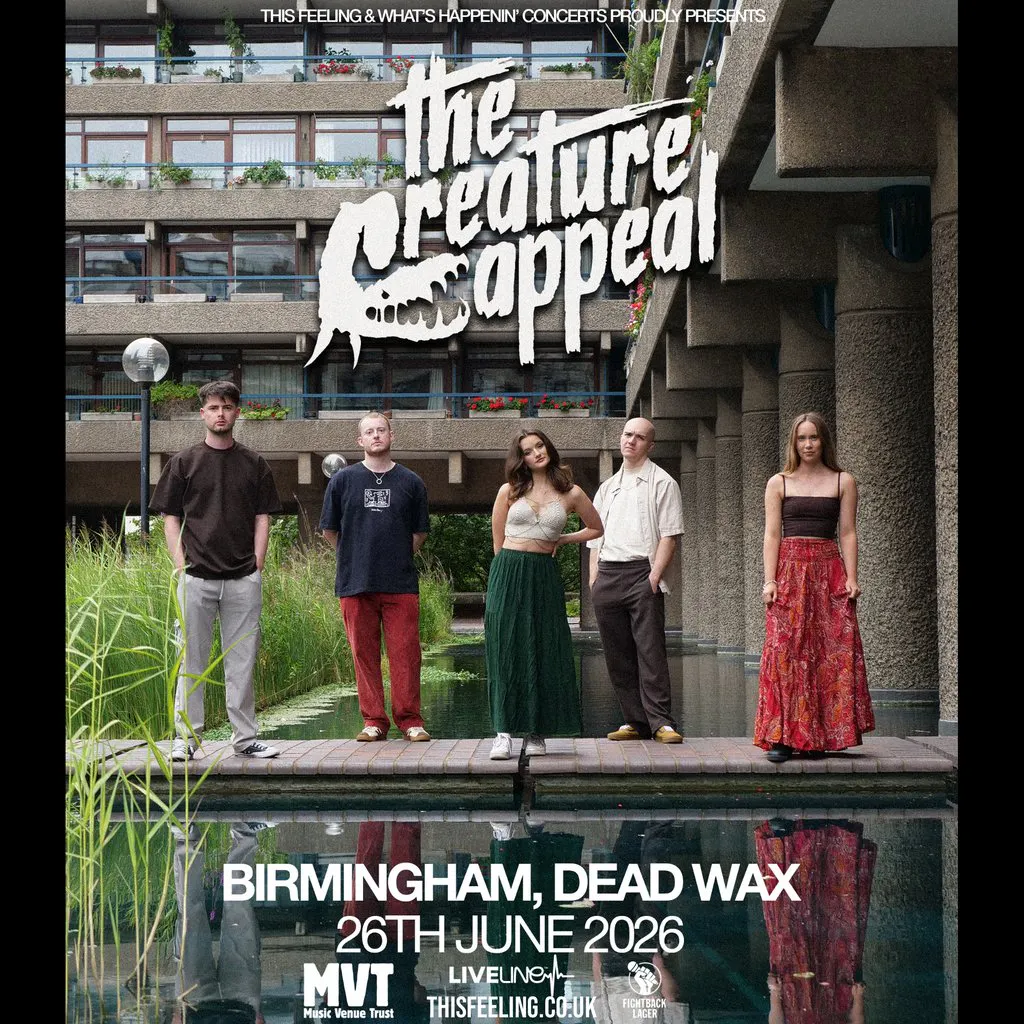 Tickets: The Creature Appeal - Birmingham | Dead Wax Birmingham Fri 26 ...