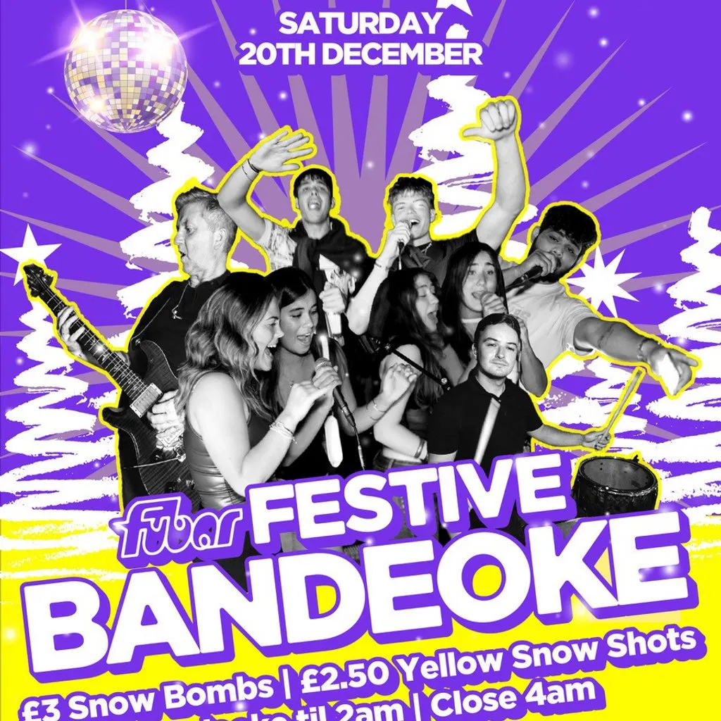Fubar Festive Saturday Featuring Bandeoke | Fubar Stirling Sat 20 ...