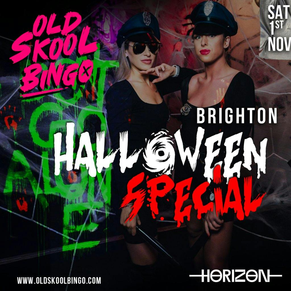 Old Skool BINGO Brighton Halloween special! | Horizon Club Brighton Sat ...