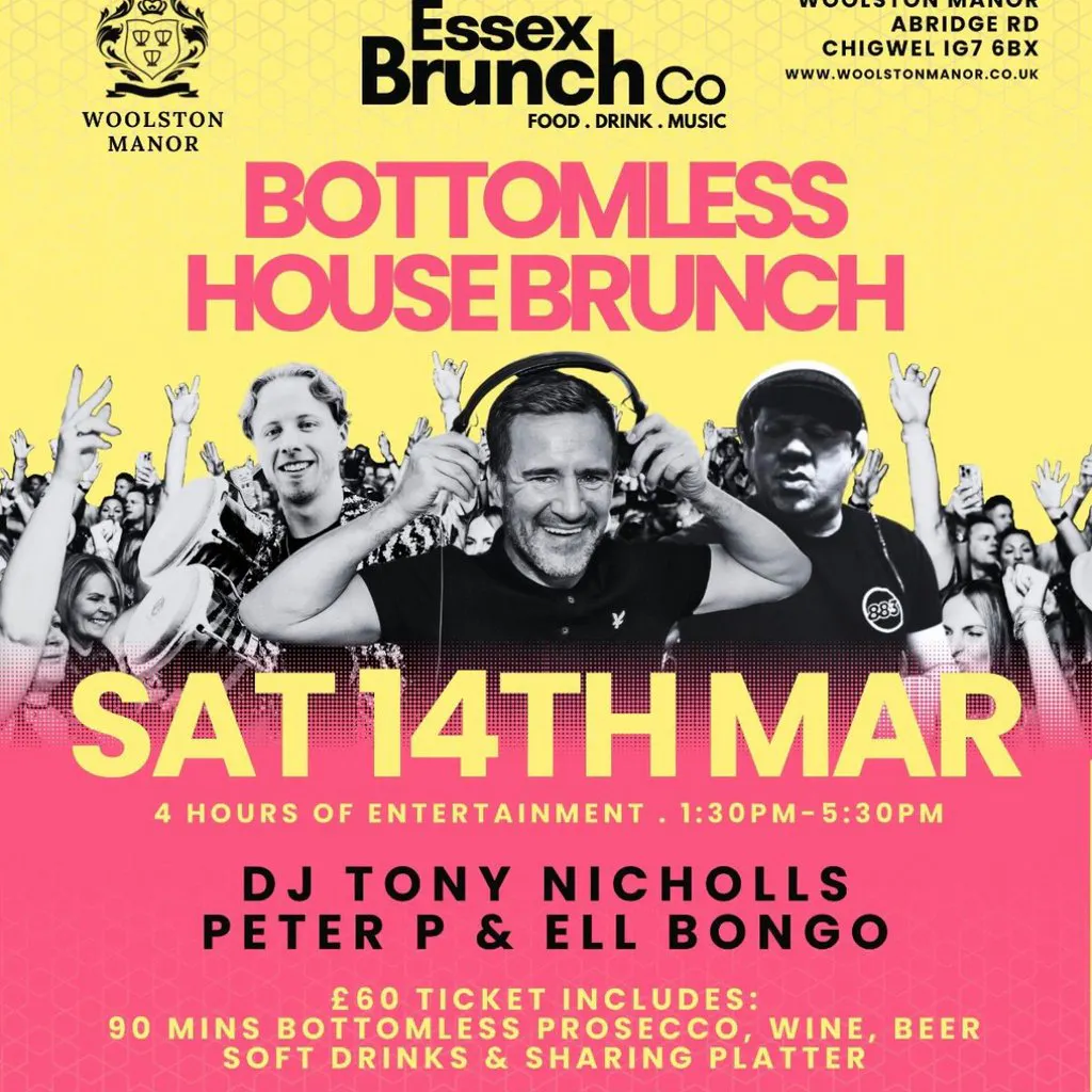 Tickets: Essex Brunch Co | Woolston Manor Abridge Road Chigwell IG7 6BX ...